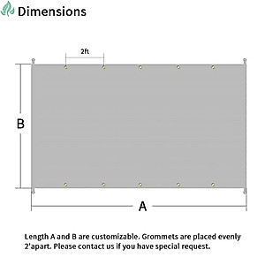 SunnyRoyal Pergola Shade Cover 12' x 16' Replacement Canopy Shade Cover for Pergola with Grommets Sun Shade Cloth Sail for Outdoor Privacy Patio Garden Weighted Rods Included (Brown)