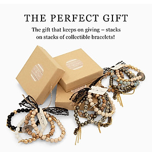 THE LACE PROJECT — Handmade Beaded Bracelets | Authentic Gemstones and Crystals With Healing Properties | Gold Filled Hardware | Gold Chain | Mix and Match Stack Bracelets | Jack