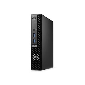 Dell OptiPlex 7010 Desktop Computer - Intel Core i5 13th Gen i5-13500T Tetradeca-core (14 Core) 1.60 GHz - 8 GB RAM DDR4 SDRAM - 256 GB M.2 PCI Express NVMe SSD - Micro PC - Black - W11P