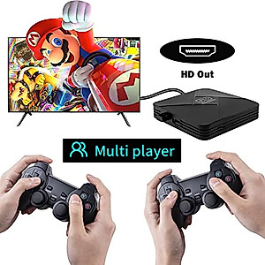 64G Wireless Retro Game Console 30000+ Games Classic Video Game Consoles with 2 Wireless Controllers for 4k TV HD Output