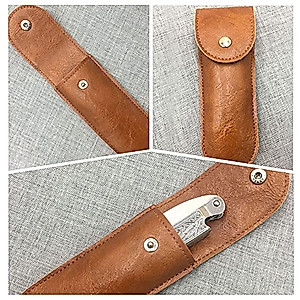 Wine Corkscrew Storage Bag Leather Wine Bottle Opener Storage Case Protective Bottle Opener Carry Case for Bartenders Barmans Waiters and More