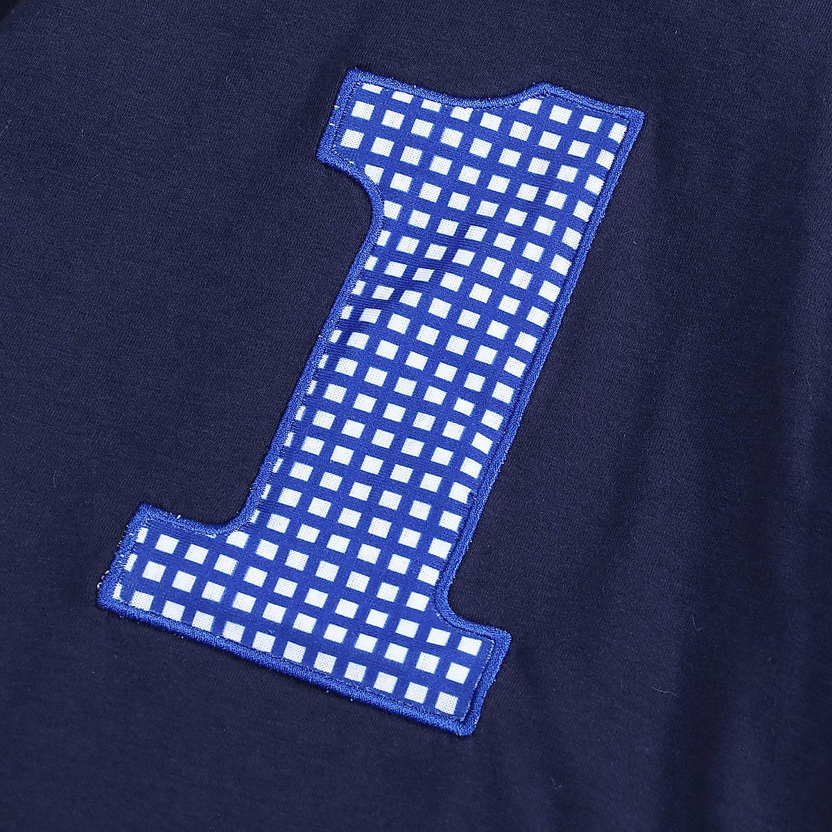 Baby Boy First Birthday Clothes Plaid Stand Collar Long Sleeve Romper Jumpsuit Cake Smash Outfit (Navy Blue, 15 Months)