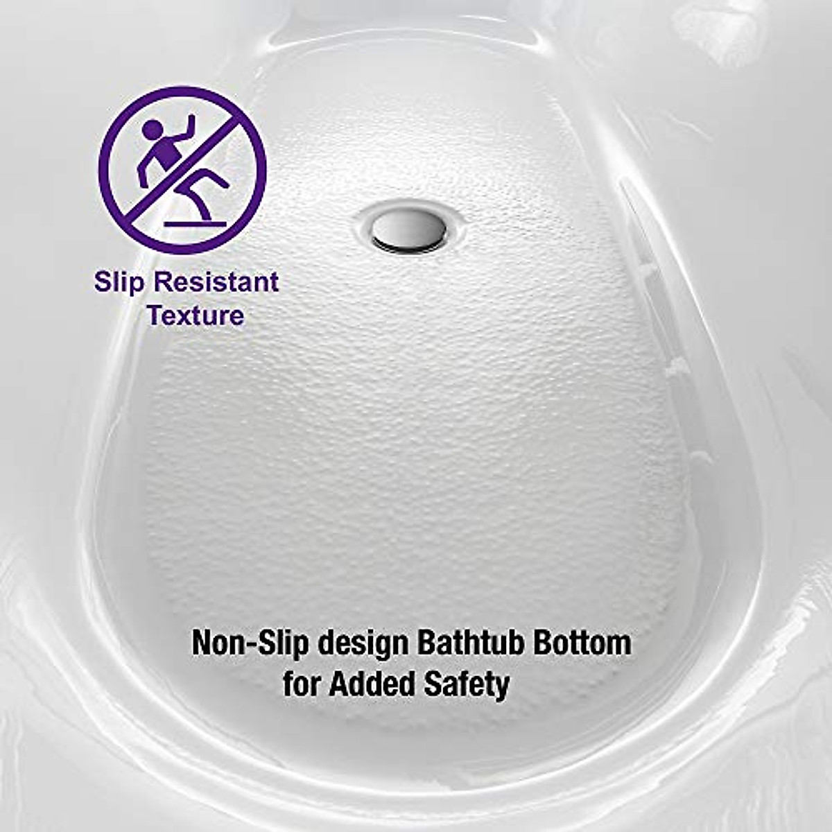 WOODBRIDGE 67" Acrylic Freestanding Bathtub Contemporary Soaking White Tub with Chrome Overflow and Drain，BTS1609 -C-Drain &O