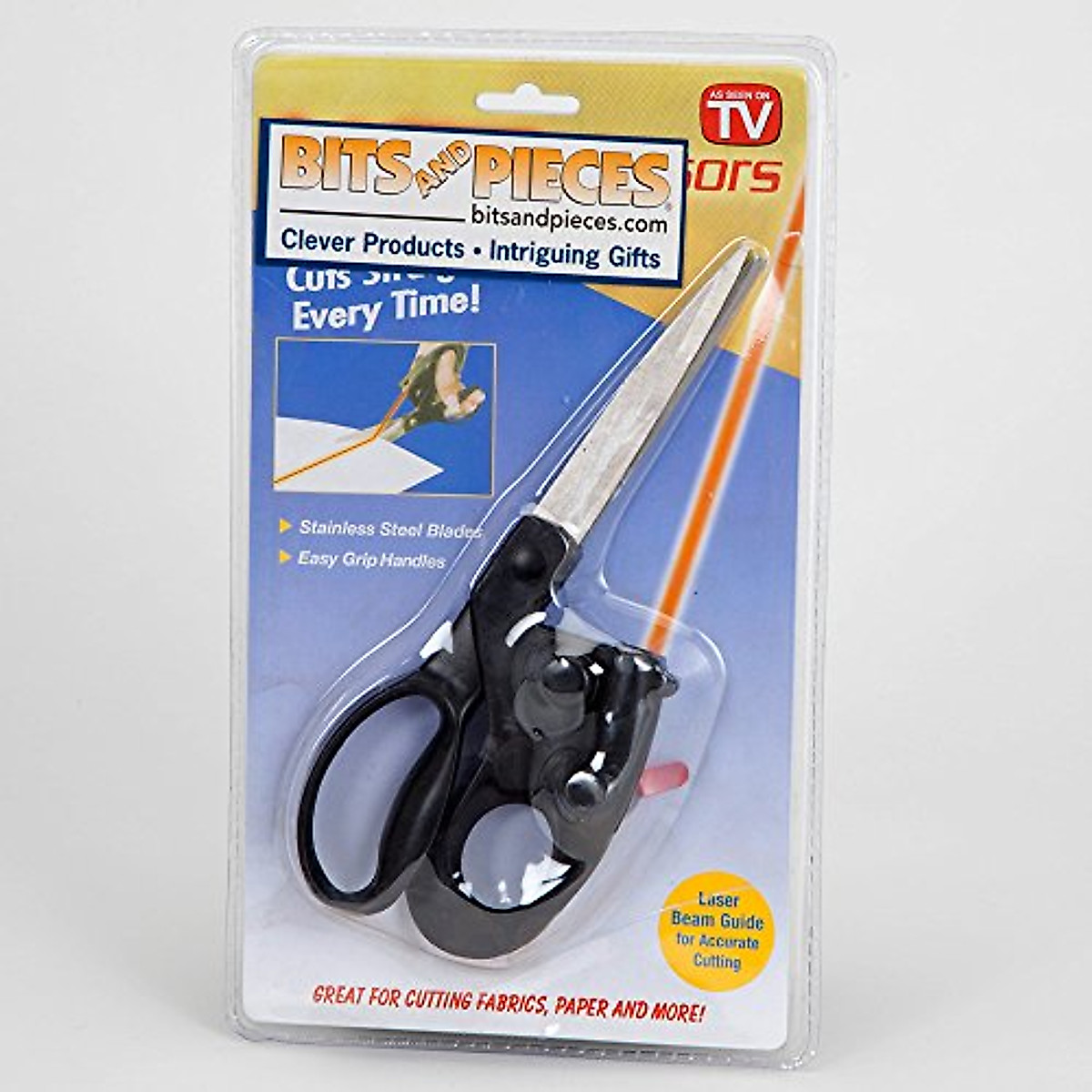 Bits and Pieces - Household Laser Scissors Gadget - Durable and Sturdy Sewing and Crafts Scissors
