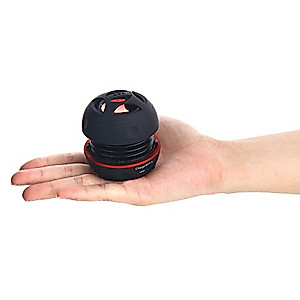 AYL Mini Speaker System, Portable Plug in Speaker with 3.5mm Aux Audio Input, External Speaker for Laptop Computer, MP3 Player, iPhone, iPad, Cell Phone (Black)