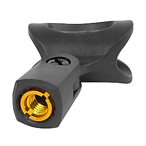 Rockville PRO-D7 7 Mic Drum Kit w/Bass+Snare+Condenser Overhead Microphones, Black