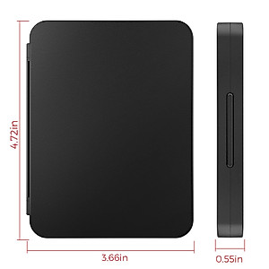 HEIYING Game Card Case for Nintendo Switch&Switch OLED,Portable Switch Lite Game Card Storage Case with 16 Game Card Slots and 16 Micro SD Card Slots. (Black)