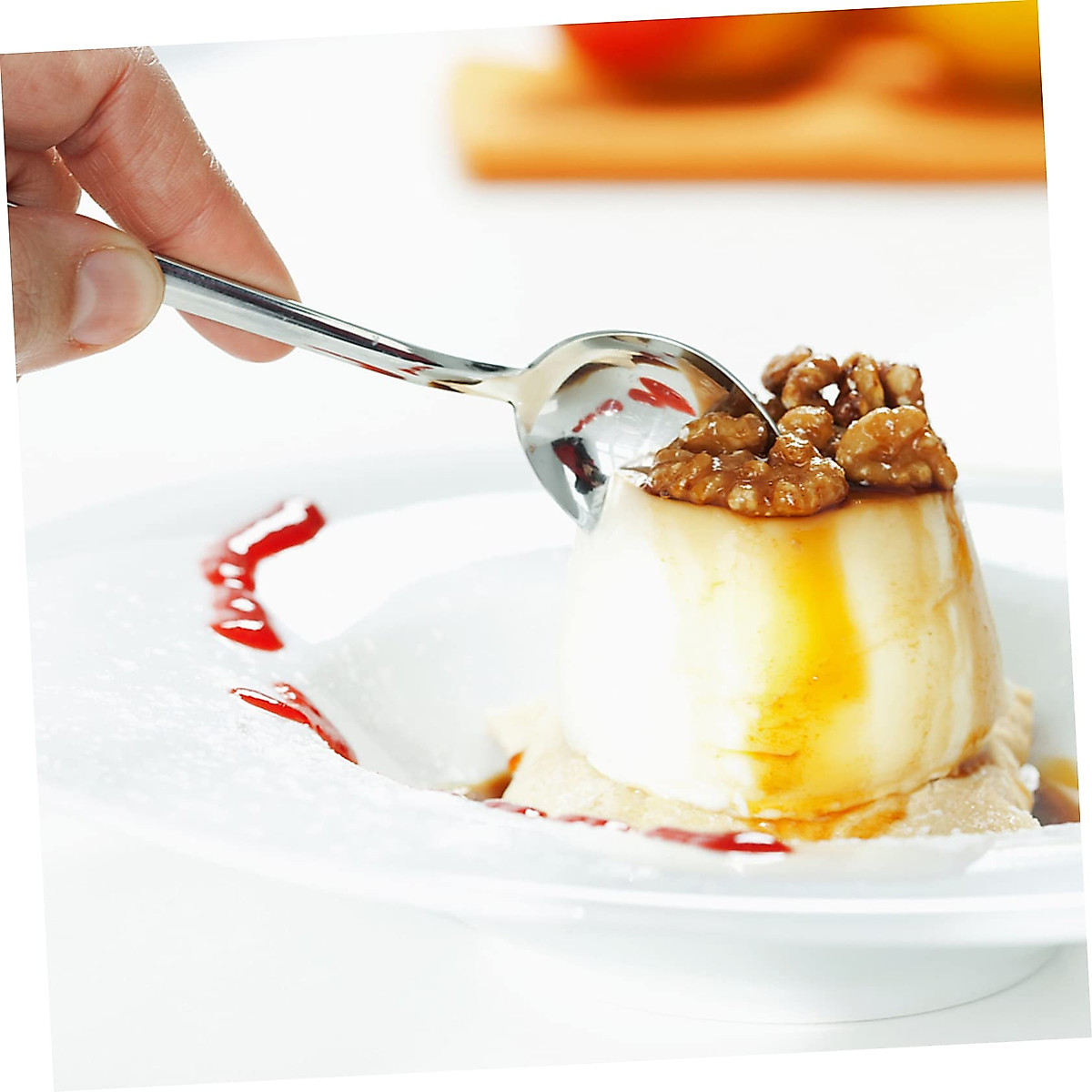 Luxshiny 2pcs Stainless Steel Kitchen Utensil Set Espresso Coffee Stirrer Espresso Spoon Buffet Serving Set Stainless Serving Spoon Big Rice Spoon Salad Spoon Western Food Serving Spoon Mix