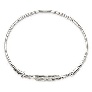 JewelryWeb - 925 Sterling Silver Celtic Knot Expandable Stackable Bangle Bracelet - Celtic Jewelry for Women - Itrish Jewelry - Claddagh Bangle Bracelet - St Patricks Day Gift for her