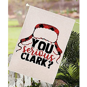 You Serious Clark Garden Flag, National Christmas Vacation Decorations, Christmas Vacation Party Decorations, Christmas Holiday Garden Flag, Vertical Double Sided 12.5 x 18 Inch Christmas Yard Decor
