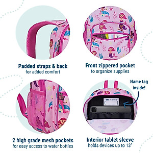 Wildkin Day2Day Kids Backpack for Boys and Girls, Measures 14.5 x 10.75 x 3.75 Inches Backpack for Kids, Ideal Size for School and Travel Backpacks (Firefighters)