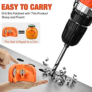 Drill Bit Sharpener, Drill Bit Sharpener for All Bits(5/64''- 5/8''), Multipurpose Drill Bits Grinding Sharpener, Portable Drill Grinder Grinding Tool, Powered by Electric Drills