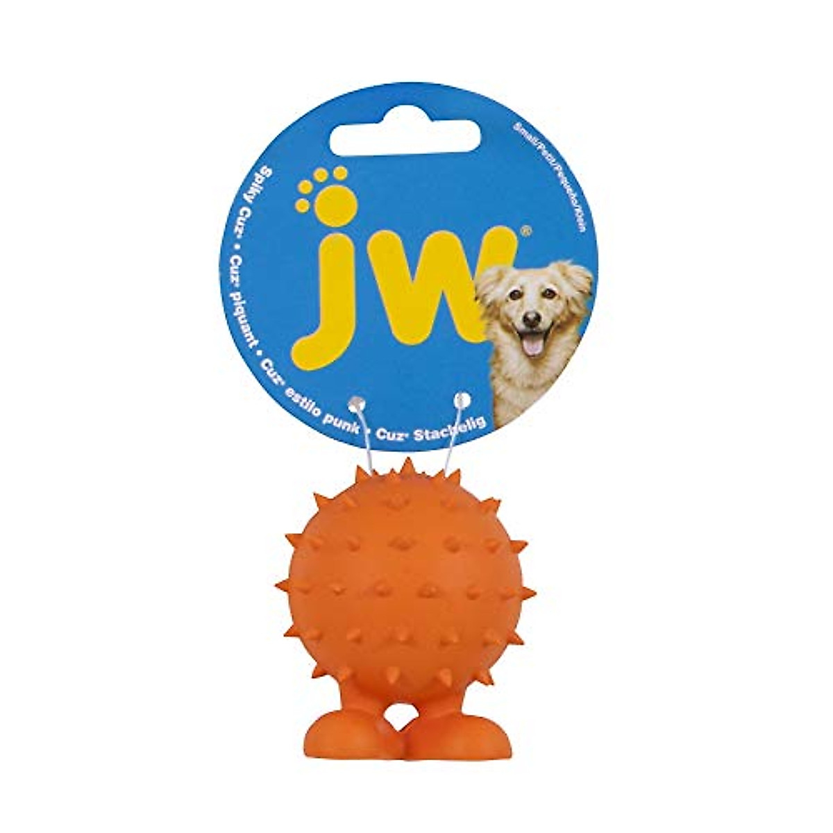 JW Pet Spiky Cuz Assistant Toy, Small, Multicolor,31302