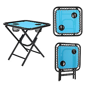 OKVAC Zero Gravity Chair Set of 2 with Side Table, Adjustable Foldable Patio Lounge Recliner w/Pillow&Cup Holder, for in/Outdoor, Poolside, Garden, Camping, Lawn, Yard, Beach, 310LBS Capacity