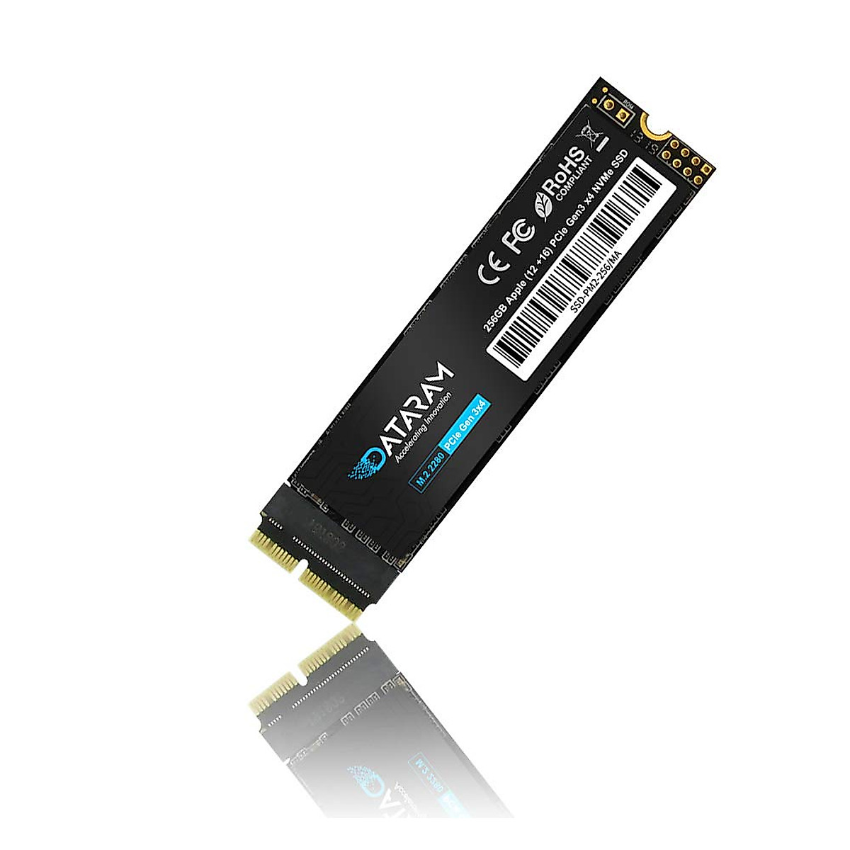 Dataram M.2 2280 256GB PCIe NVMe Gen 3.0 x4 SSD Compatible with Apple MacBook Air (2013-2017) & Pro (2013-2015), Mac Mini (2013) & Pro (2014), iMac (2013-2019)