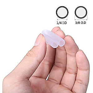 ALEGI Aquarium 1/4 ID Air Tubing 25 Feet, Plastic Tubing PVC Vinyl Tubing Flexible Vinyl Tube, Hose Tubing, Non Toxic