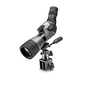 VANGUARD VEO2BH-50WM Metal Window Mount with Ball Head with Removeable Pan Handle and Arca Compatible Quick Release Plate,Dark Grey