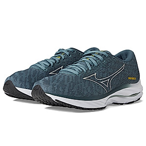 Mizuno Men's Wave Rider 26 | Neutral Running Shoe | Goblin Blue/Vaprous Grey | US 10