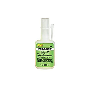 Pacer Technology (Zap) Zap-A-Gap Adhesives, 1 oz, White (PT-02)