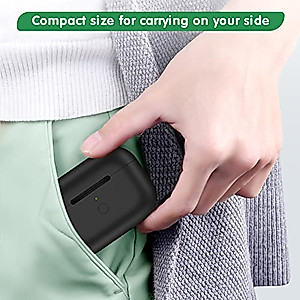 Compatible with AirPods Pro Wireless Charging Case, Charger Case Replacement for Air Pods Pro with 660mAh Battery and Bluetooth Pairing Button, NO Earbuds, Black