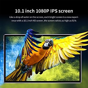 kcavykas Upgraded 10.1-Inch Tablet Computer 10 Core 2+32g Android Ultra-Thin HD Screen Learning Game Video Office Tablet Supports Double Sim Communication Function,8000mah Battery (Purple)