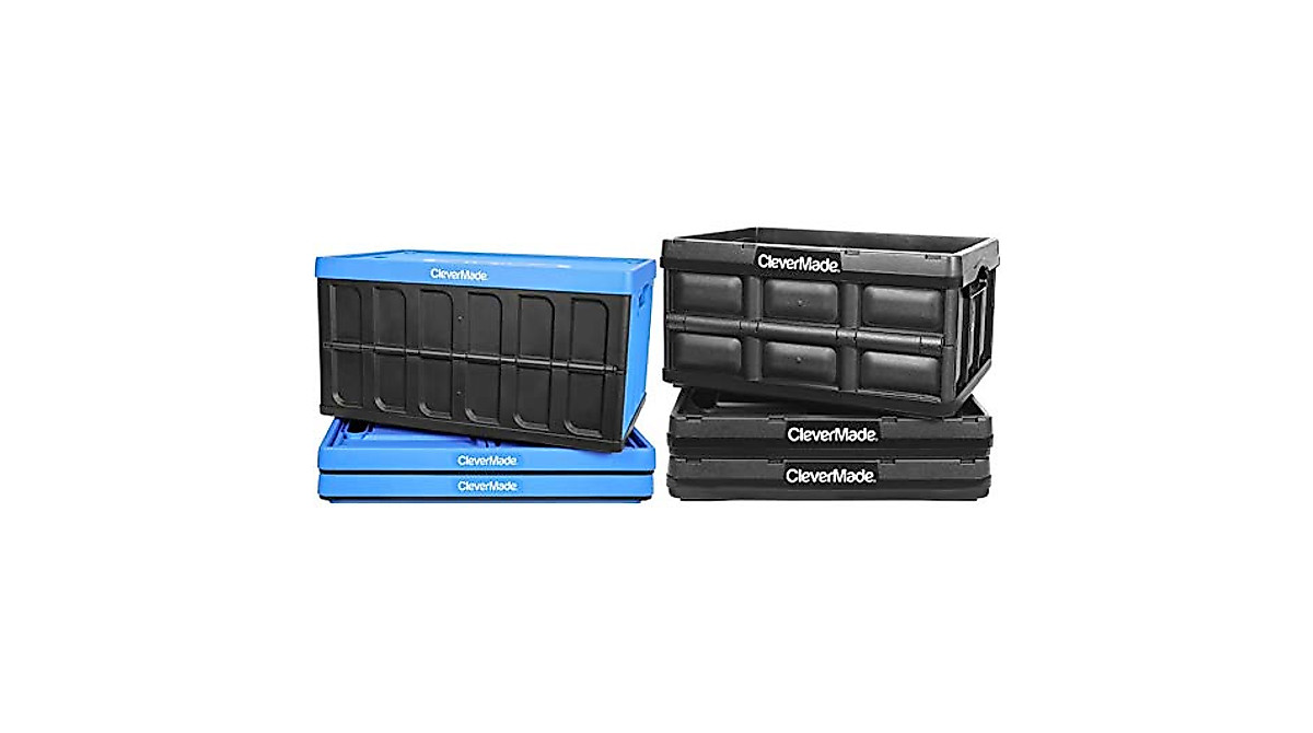 CleverMade Collapsible Storage Bins - Durable, Space-Saving & Versatile