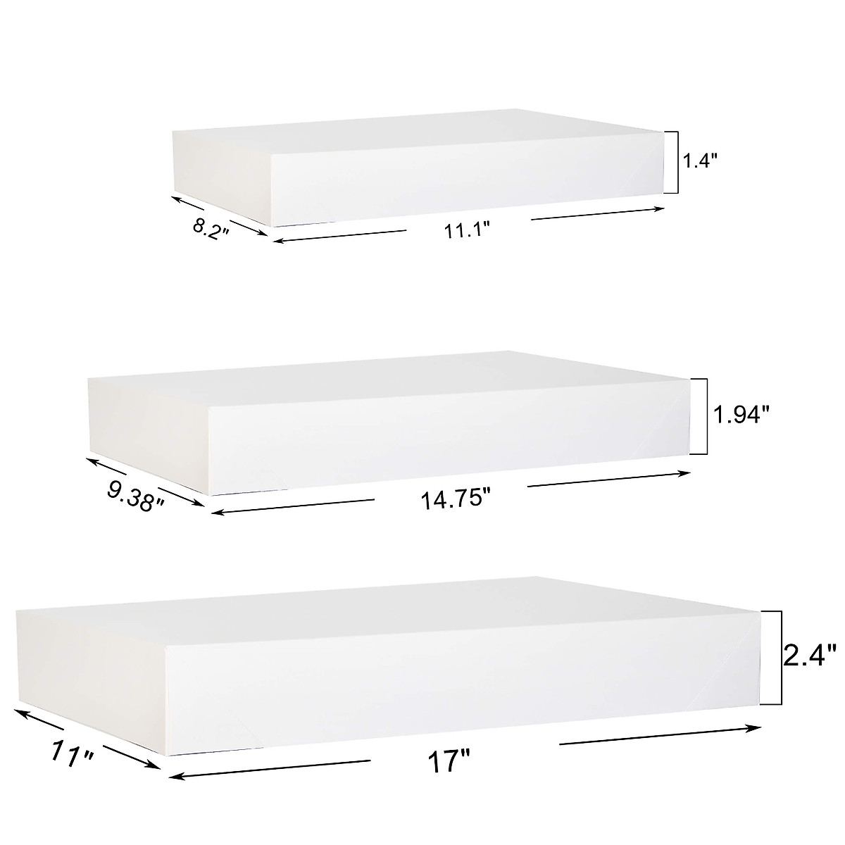 JOYIN 18 Christmas White Cardboard Gift Boxes with Lids for Xmas Holiday, Festive Wrapping, Clothes, Present Boxes and DIY Dessert Boxes