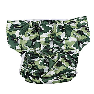 Wytino Washable Diapers,Reusable Adult Diaper Leak Proof Protection, Washable and Reusable Adjustable Breathable Adult Diaper for The Elderly, One Size Fits All(3)