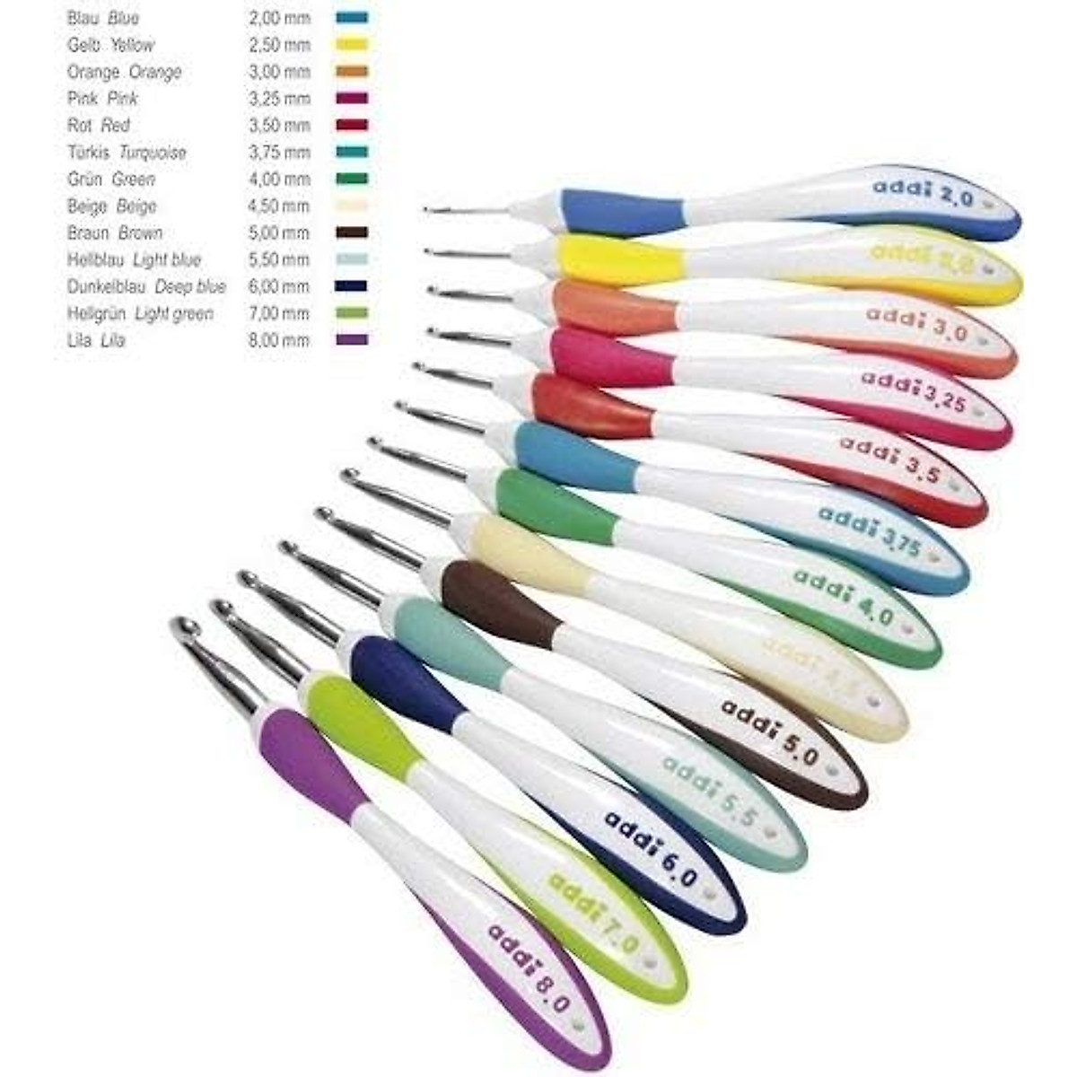 Addi Swing Hooks - Complete Set of 13 Hooks