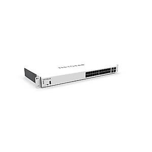 NETGEAR 28-Port Gigabit Ethernet Insight Managed Smart Cloud Switch (GC728X) - with 2 x 1G SFP and 2 x 10G SFP+, Desktop/Rackmount (Renewed)