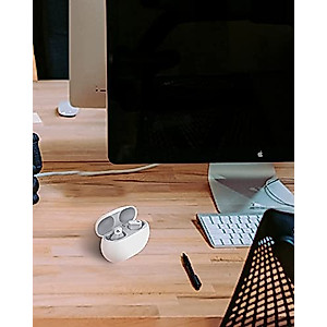 DamonLight Case for Beats Studio Buds, Sillicone Cover Shockproof Drop Proof Bud Case (White)