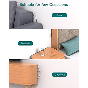 Cruise Essentials - Flat Plug Power Strip, Addtam 5 ft Ultra Flat Extension Cord with 6 Outlets Extender, No Surge Protector for Cruise Ship, Travel, Dorm, Home Office, ETL Listed