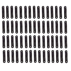 NAHANCO BNS Rubber Non-Slip Grip Strip for Hangers, Removable, 4", Black (Bulk Pack of 1,000)