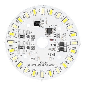 01 02 015 Lamp Panel Board, White+ Warm Light 3.2V/3.7V LED Lamp Panel for Solar Garden Lights for Solar Flood Lights for Garden for Home