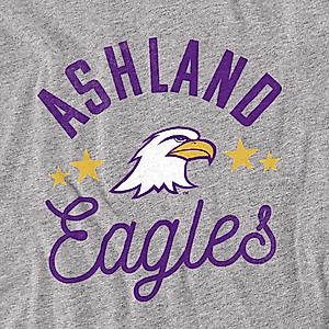 Ashland University Official Eagles Women's T Shirt,Athletic Heather, Medium