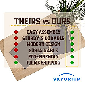 SKYORIUM Birch Wood Compact Computer Desk - Small Work Desk - No Tool Assembly - Laptop Home Office Study Writing Table - Perfect for Bedrooms, Dorms and Living Rooms - Space Saving