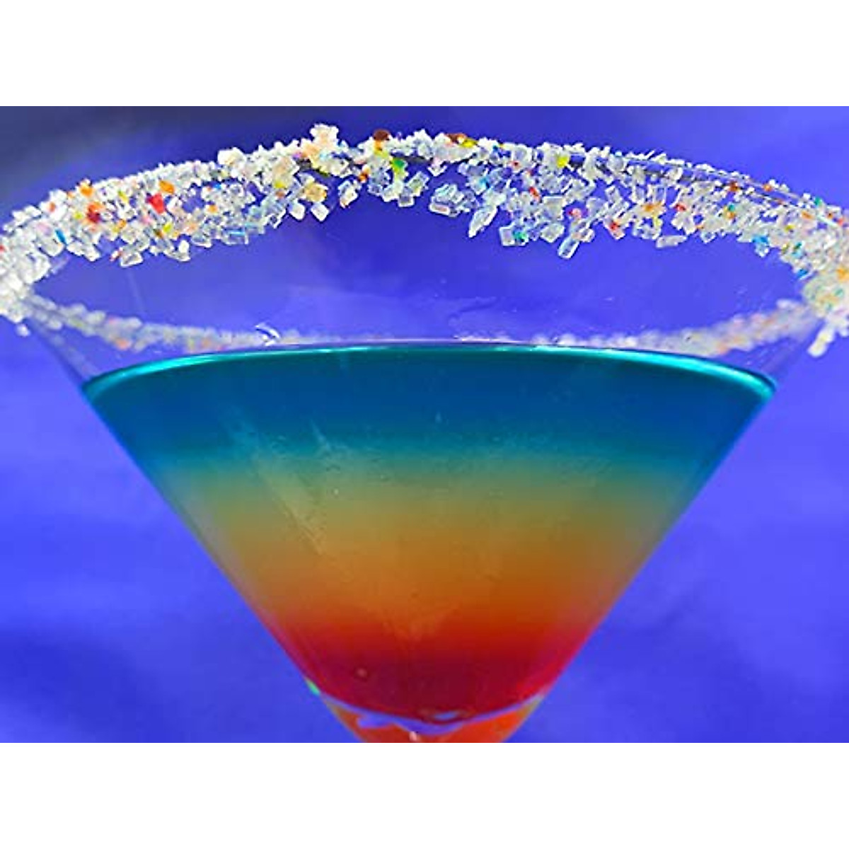 Snowy River Pride Cocktail Salt-Sugar Blend - Naturally Colored Margarita Salt with Sugary hints, Margarita Rimmer, Beverage Rimmer, Cocktail Rimming Salt, Decorative Salt, Kosher (16oz Bag)