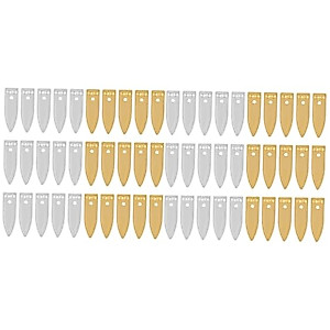 2sets Copper Zinc Electrode Strip Toy Reminder Nickel Electroplating Plate System Pool Lab Zinc Anode Copper Strip Electrode Strip for Experiment Fruit Battery Experiment 30pcs*2 ULTECHNOVO