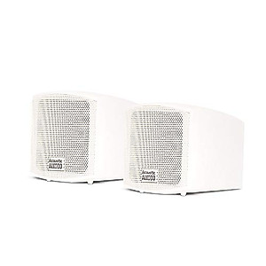 Acoustic Audio AA321W Mountable Indoor Speakers 400 Watts White Bookshelf Pair