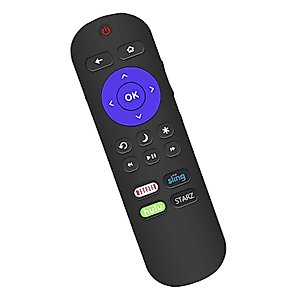 LC-RCRUS-18 Remote Control Compatible with Sharp Roku TV LC-32LB591U LC-55LBU591U LC-50LBU591U LC-43LBU591U LC-65LBU591U LC-32LBU591U 398GR10BESPN0002 LC-32LB481U LC-43LB481C LC-43LB481U