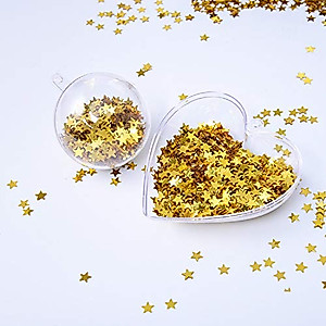 EBOOT Star Confetti Star Table Confetti Metallic Foil Stars Sequin for Party Wedding Decorations, 30 Grams/ 1 Ounce (Gold)