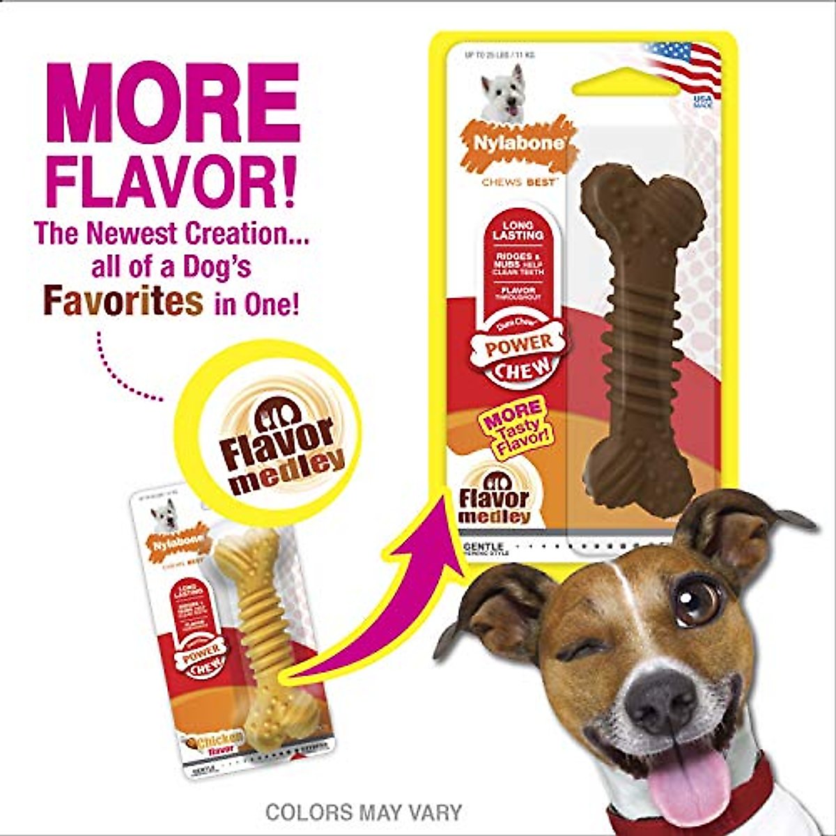 Nylabone Dura Chew Power Chew Textured Bone Flavor Medley Small/Regular (1 Count)