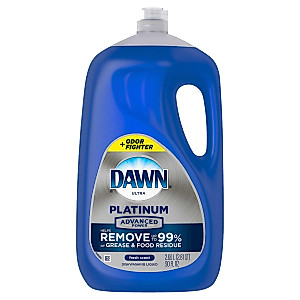 Dawn Platinum Dish Soap Liquid, Advanced Power 90 fl oz. (1) Set with Dishwashing Sponges, 24 pack (1) Boxed by Fusion Shop Store