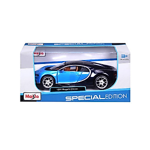 Maisto 1:24 Scale Bugatti Chiron Die-Cast Vehicle (Colors May Vary)