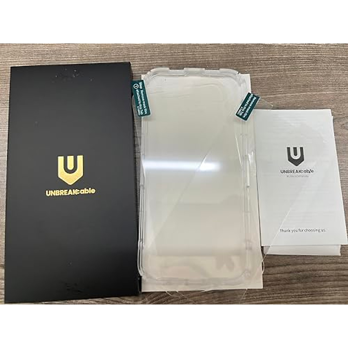 UNBREAKcable Screen Protector for iPhone 13 Pro Max/14 Plus [2-Pack] [Double Defence] [99.99% Clear] [Easy Installation] [9H Hardness] [Bubble Free] Tempered Glass for Apple iPhone 13 Pro Max - 6.7''