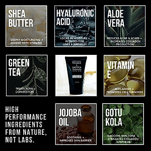 RUGGED & DAPPER Age + Damage Defense Facial Moisturizer and Ronan Cologne for Men