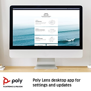 Poly - Sync 60 Smart Speakerphone for Conference Rooms (Plantronics) - Connect to PC/Mac via Combined USB-A/USB-C Cable, Smartphones via Bluetooth - Works with Teams (Certified), Zoom & More