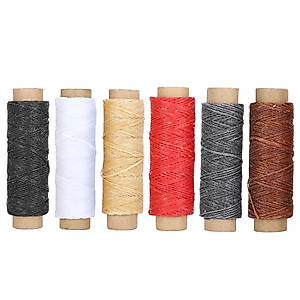 [Premium Leatherworking Tools] Complete Hand Sewing Supplies Kit with Craft Needle Set Waxed Thread for DIY Leather Craft - Essential Leatherworking Supplies