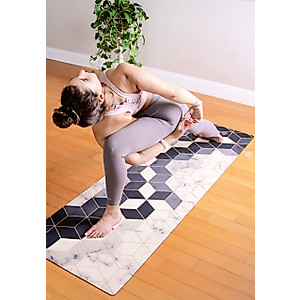 Shakti Warrior Aura Hemp Yoga mat - Artist Designed, Premium eco Friendly mats, Non Slip, Non Toxic, Great for Regular & Hot Yoga, Pilates and Workouts (72 inch x 24 inch x 3mm Thick)