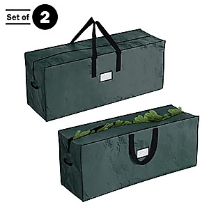 Elf Stor Bag for Christmas Tree Storage, (2) Large Bags - Green